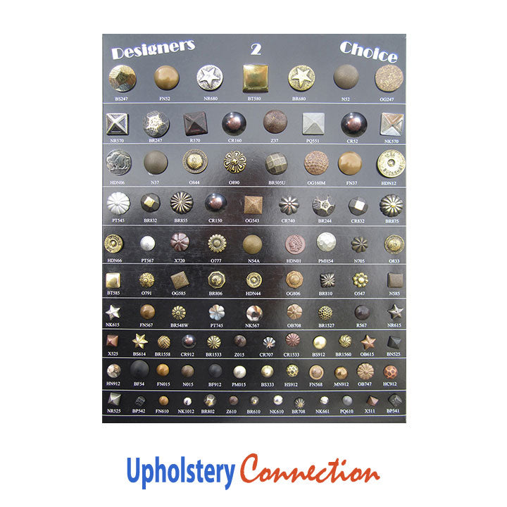 SampleBoards - Diamond Collection Nail Sample Board #1 Upholstery ...